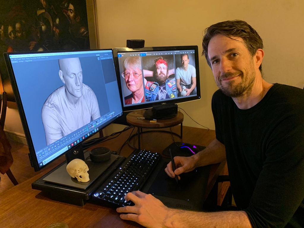 Inside the mind of hyperreal portrait artist Ian Spriggs - befores & afters