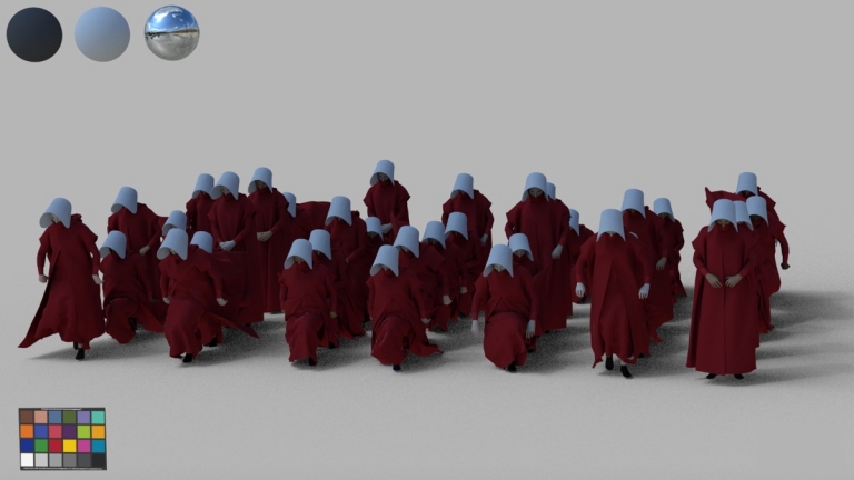 The art of digi-double handmaids - befores & afters