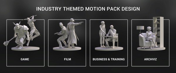 ActorCore: a new 3D mocap motion library - befores & afters