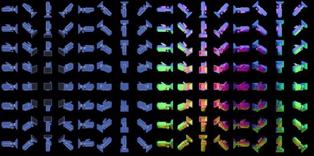 Wrapping around the UV map in 80 frames - befores & afters