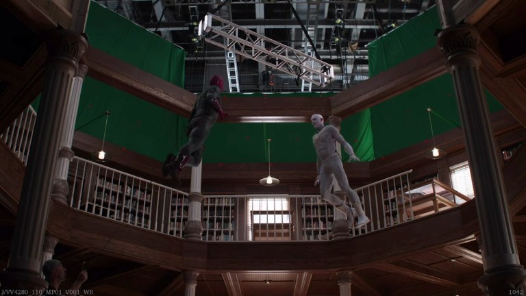 Lots of 'WandaVision' VFX behind the scenes in this new video - befores ...