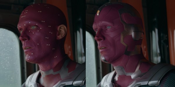 What it takes to make Vision's face - befores & afters