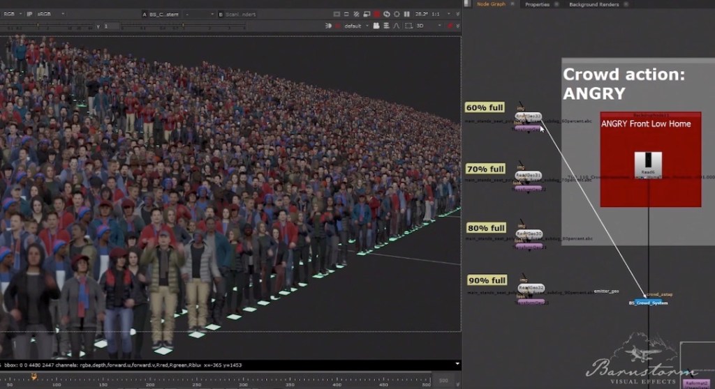 There's been some nice stadium crowd VFX lately - befores & afters