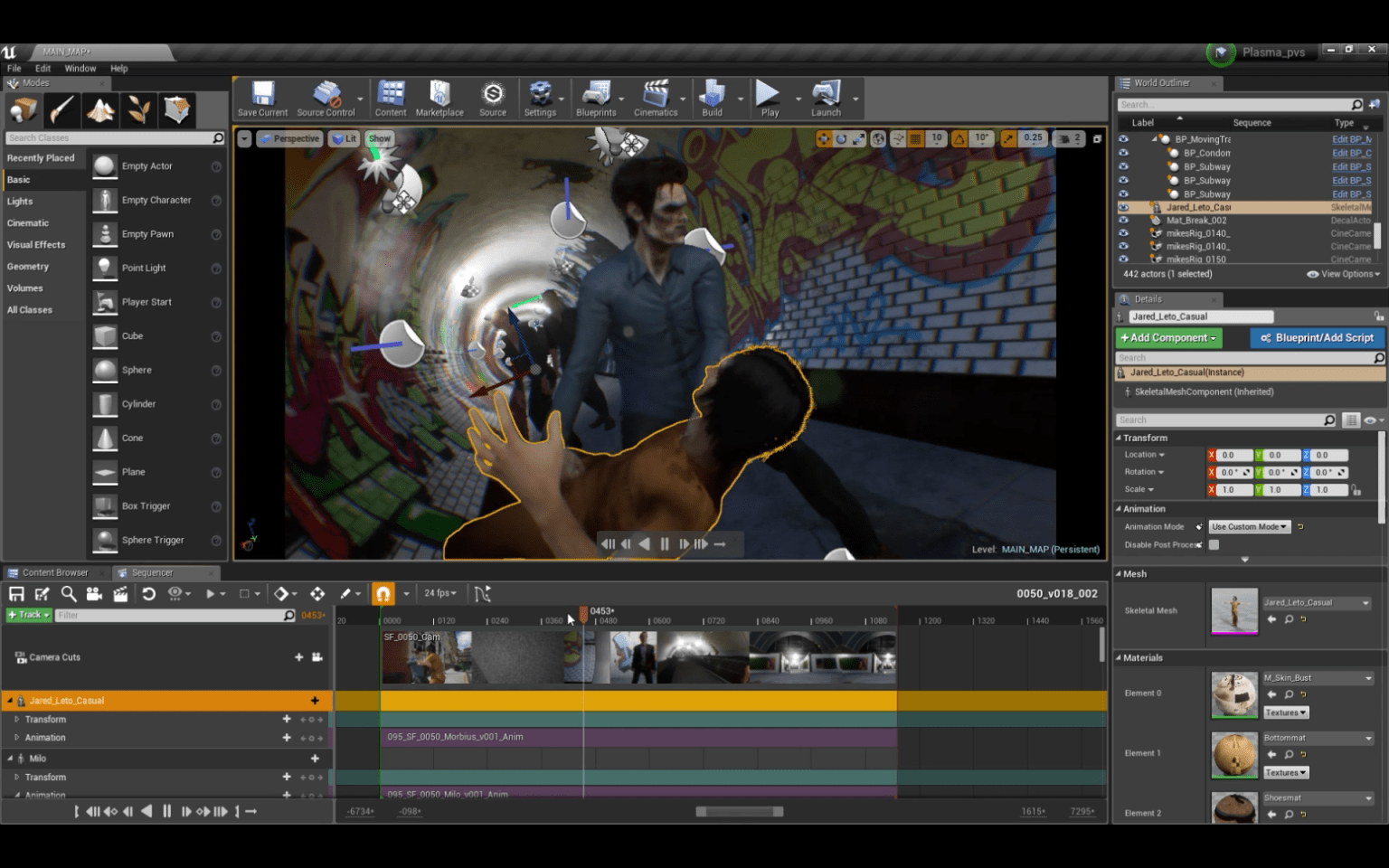 VFX Futures: NVIZ on the previs of 'Morbius' - befores & afters