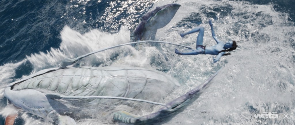 The water droplets on the kids fighting on the beach in ‘Avatar: The ...