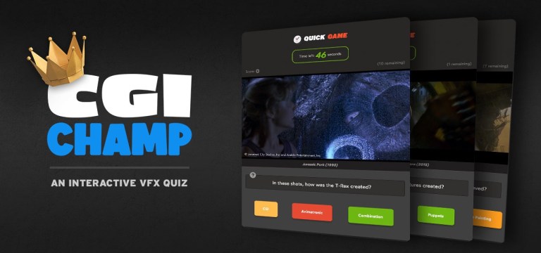 Introducing CGI Champ: an interactive VFX quiz - befores & afters