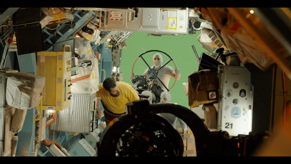 How 'Spaceman' made its zero gravity shots - befores & afters