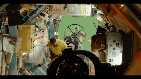 How 'Spaceman' made its zero gravity shots - befores & afters