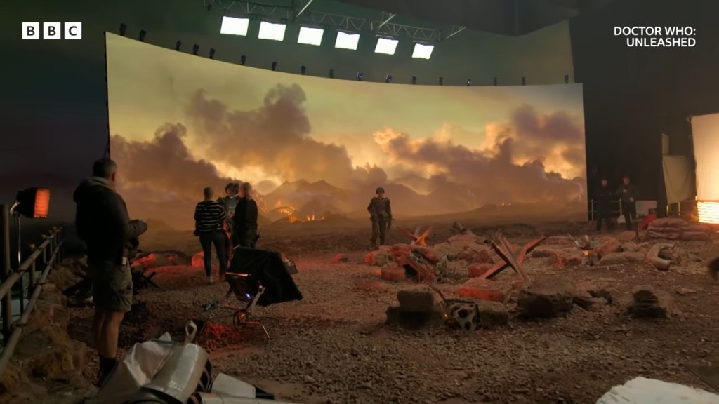 Behind the virtual production on 'Doctor Who' - befores & afters