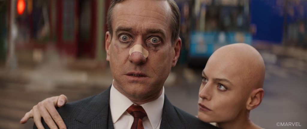 Here's how Emma Corrin's hands went through Matthew Macfadyen's face ...