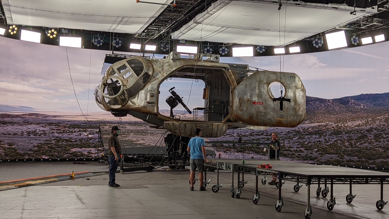 Shooting on an LED volume…on film - befores & afters