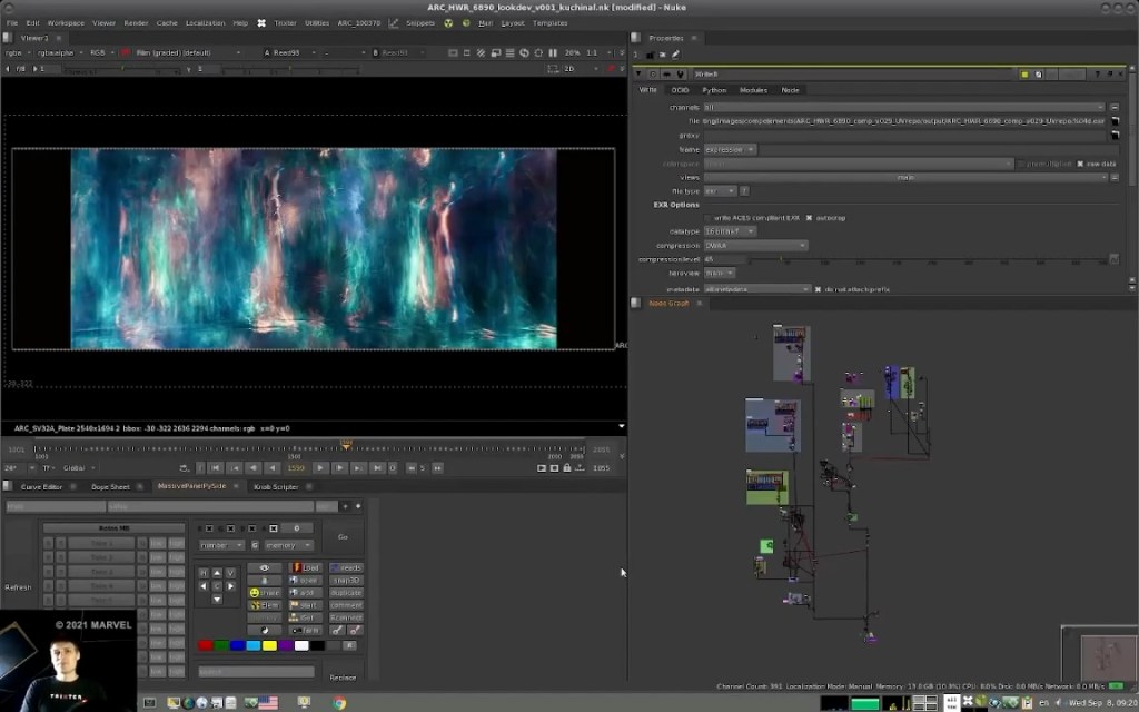A rare look behind the scenes of how a Marvel VFX shot goes through ...