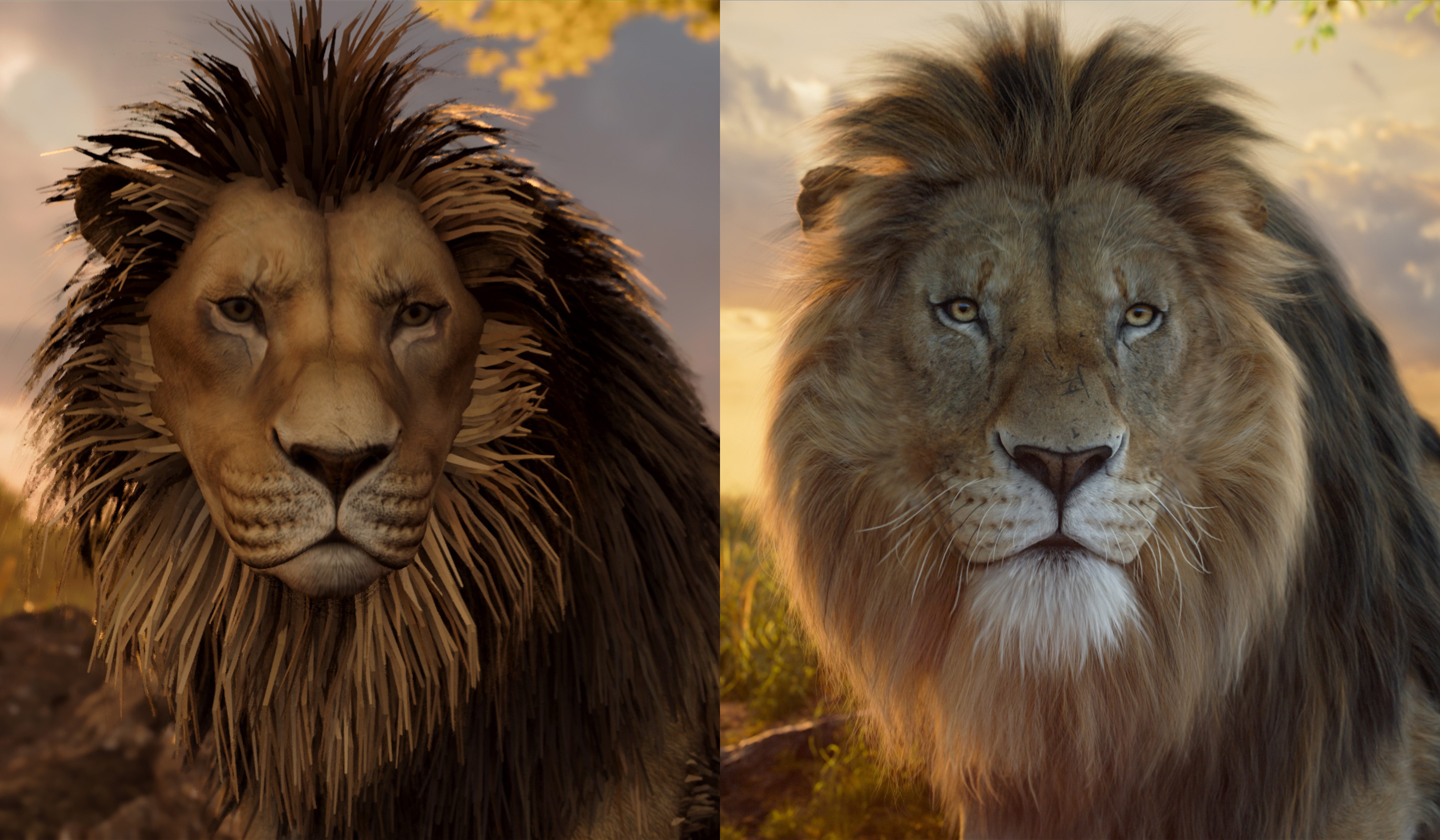 The new tech that made ‘Mufasa’ possible - befores & afters