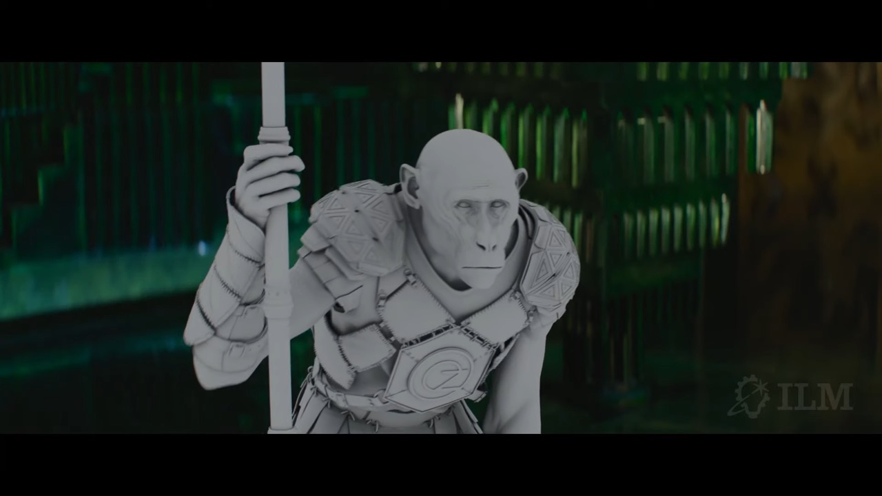 The making of Chistery and the monkey guards from 'Wicked' - befores ...