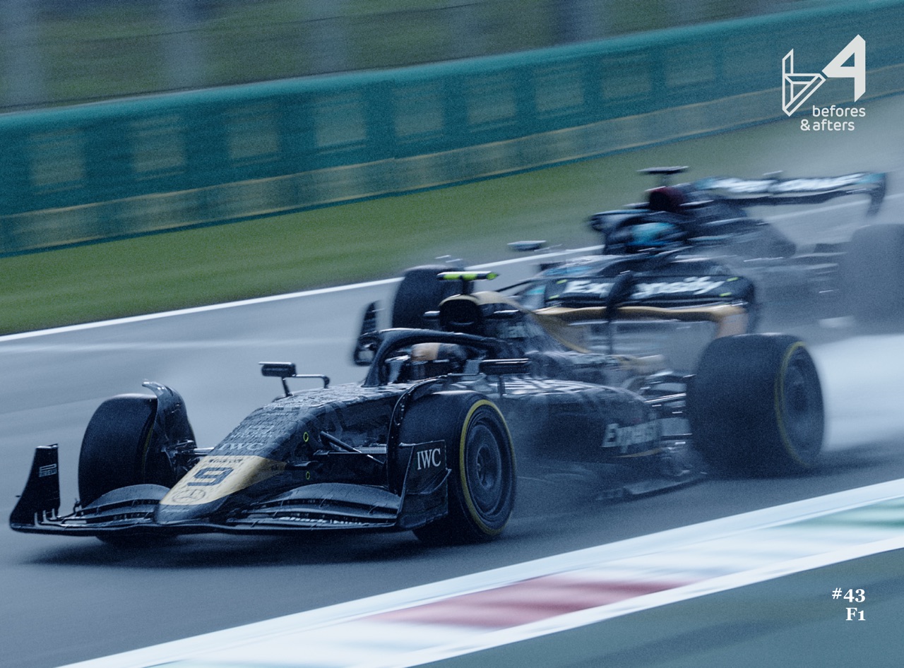 In-depth on the visual effects of 'F1' - befores & afters